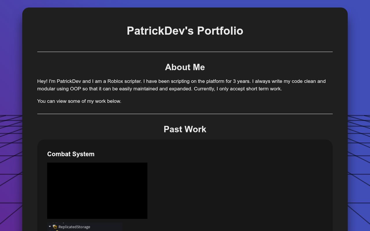 Patrickdev's Portfolio